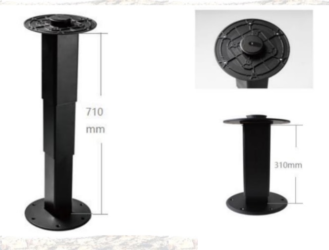 COSTANERA UNO - Base de Mesa Regulable Manual con Una Manivela